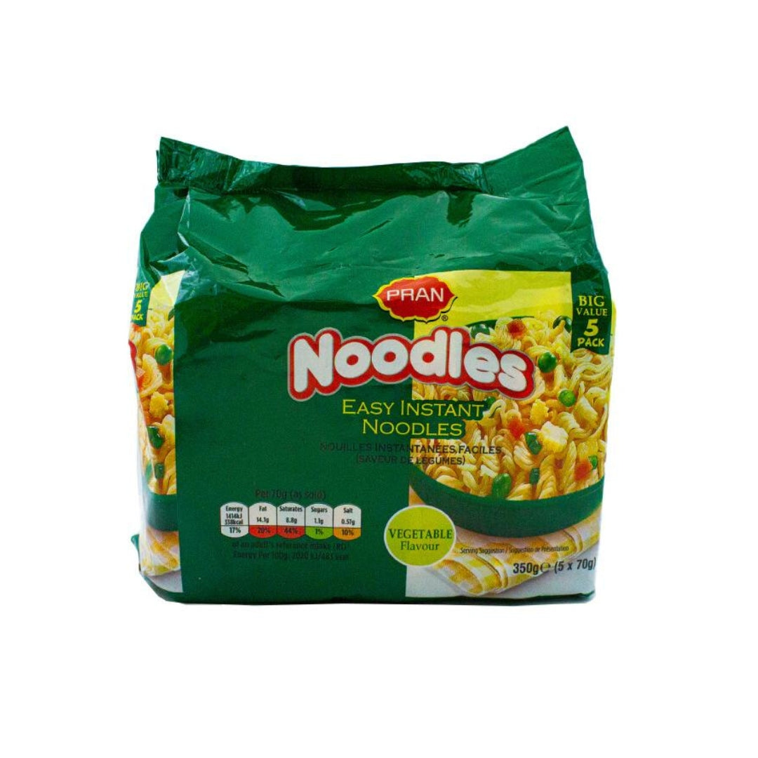 Pran Instant Vegetable Flavour Nooodles 350g (5 x 70g) Big Value Pack – cccontinentalsuperstore