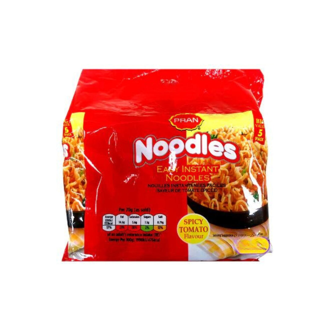 Pran Instant Spicy Tomato Flavour Nooodles 350g (5 x 70g) Big Value Pa – cccontinentalsuperstore