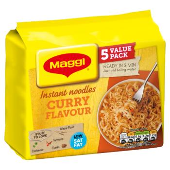 Maggi Instant Noodles Curry Flavour 5 x 59g – cccontinentalsuperstore