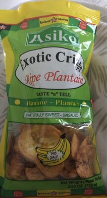 Exotic Plantain Crisp Original – cccontinentalsuperstore