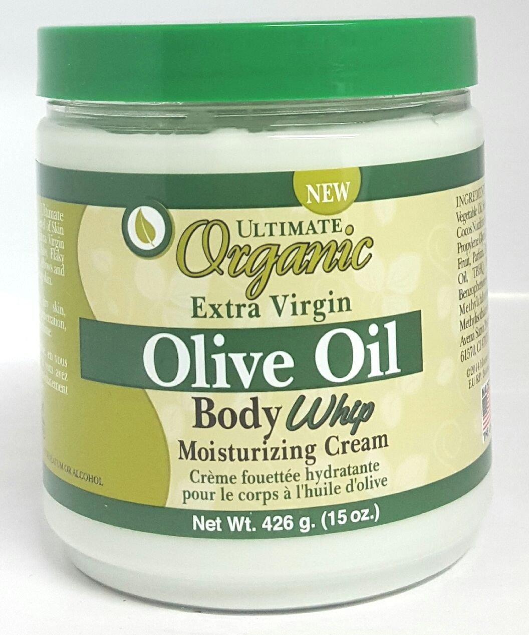 Ultimate Organic Extra Virgin Olive Oil Body Whip Cream - 15oz ...